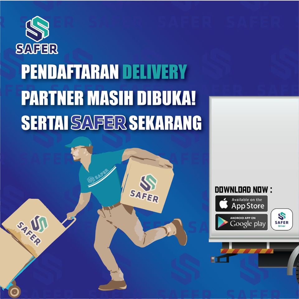 Safer Delivery Partner & Driver Kini Dibuka Untuk Pendaftaran Percuma
