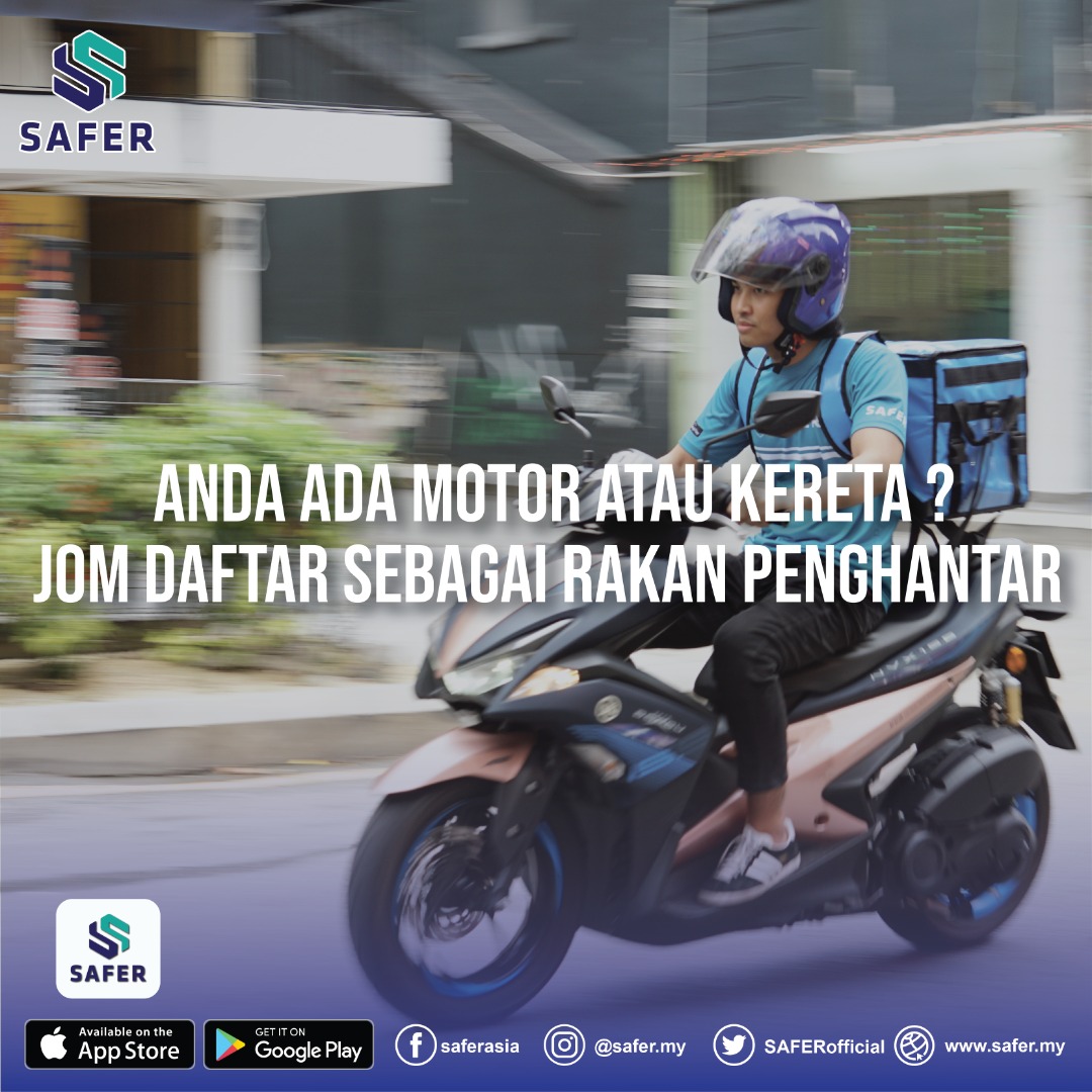 Driver Dan Rider e-hailing Diperlukan di Safer.