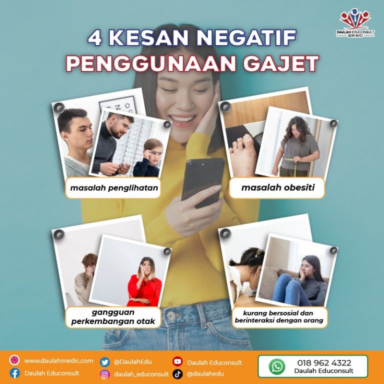 4 Kesan Negatif Penggunaan Gajet Kepada Individu