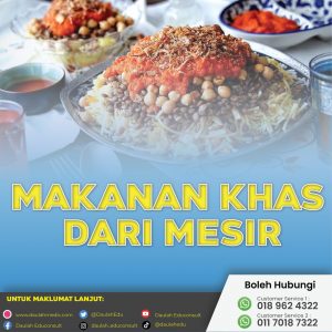 Makanan Khas yang Sedap dari Mesir yang Patut Kita Cuba