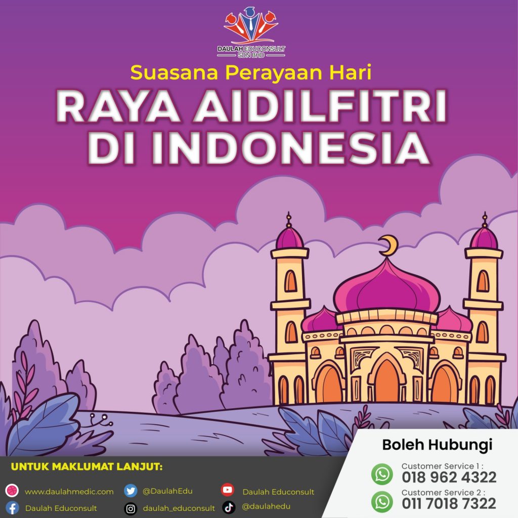 Suasana Perayaan Hari Raya Aidilfitri di Indonesia